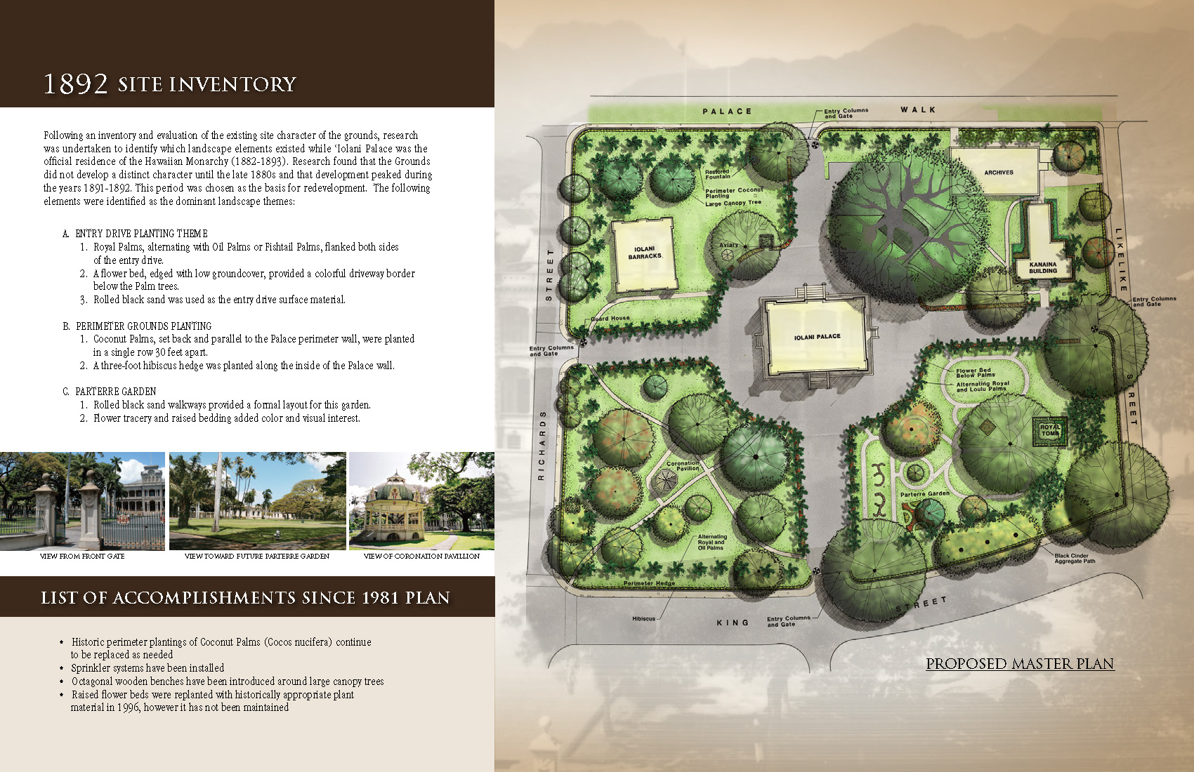 Iolani Palace Grounds Restoration PBR HAWAII ASSOCIATES INC Iolani Palace Grounds Restoration PBR HAWAII ASSOCIATES INC
